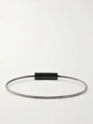 Le Gramme 5g Silver-tone Polished-ceramic Bracelet - Black