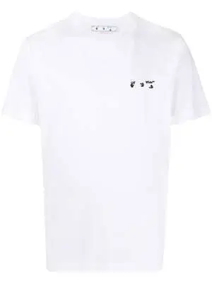 Off-White Ow Logo-print Slim-cut T-shirt