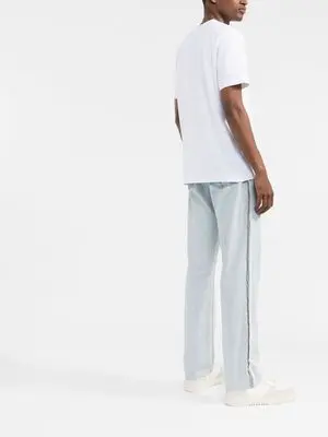 Off-White Ow Logo-print Slim-cut T-shirt