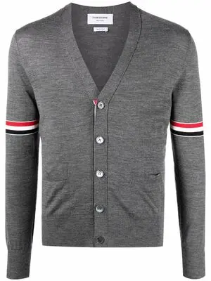 Thom Browne Rwb Striped Cardigan