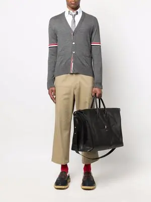 Thom Browne Rwb Striped Cardigan