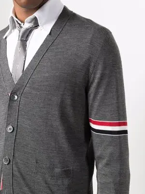 Thom Browne Rwb Striped Cardigan