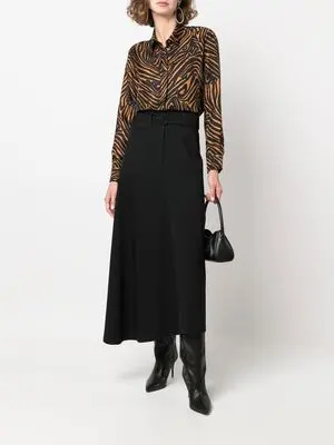 Alberto Biani Zebra-print Silk Shirt