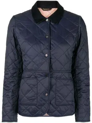 Barbour Quilted Corduroy Collar Jacket - Blue