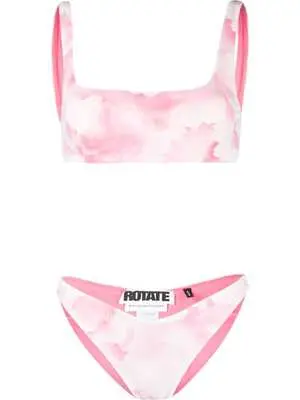 Remain Birger Christensen Logo-print Tie-dye Bikini - Pink