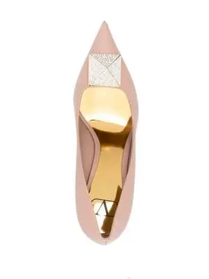 Valentino Garavani 100mm One Stud Embellished Pumps