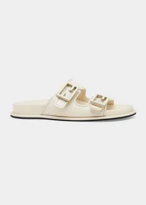 Fendi Leather Dual-buckle Sporty Sandals