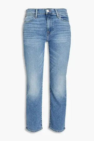 FRAME Le High Straight Midrise Straightleg Jeans - Light Denim