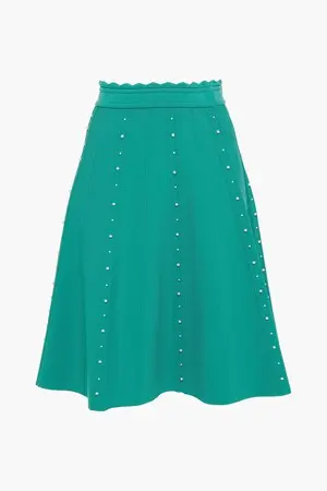 Sandro Embellished Ponte Skirt