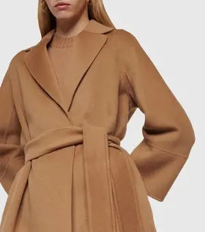 Max Mara Arona Virgin Wool Coat - Beige