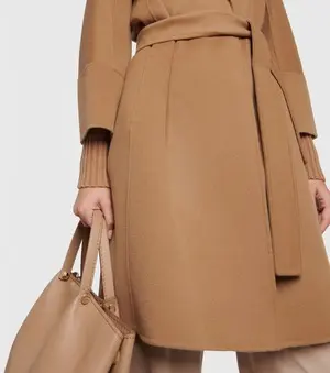 Max Mara Arona Virgin Wool Coat - Beige