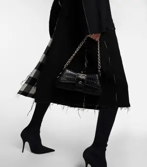 Balenciaga Distressed Wool-blend Coat