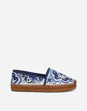Dolce & Gabbana Printed Brocade Espadrilles