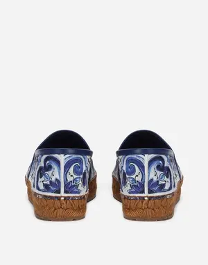 Dolce & Gabbana Printed Brocade Espadrilles
