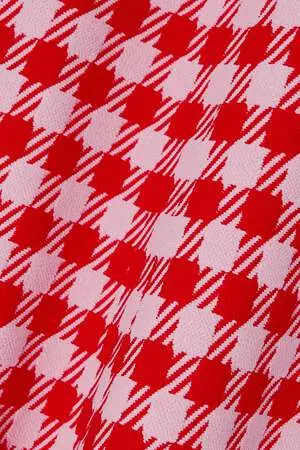 Alaïa Checked Jacquard-knit Mini Skirt
