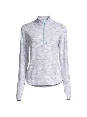 Zero Restriction Shae Half-zip Pullover Top Grey