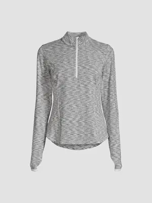 Zero Restriction Shae Half-zip Pullover Top - Silver