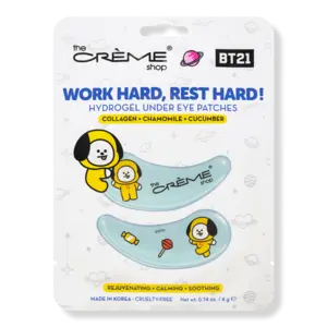 THE CREME SHOP Work Hard, Rest Hard! Bt21 Chimmy Hydrogel Under Eye Patches - One-color