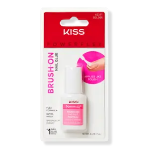 Kiss Powerflex Brush On Ultra Hold Press On Nail Glue - One-color