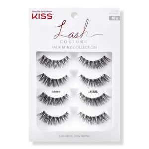 Kiss Lash Couture Faux Mink, Jubilee Multipack - One-color
