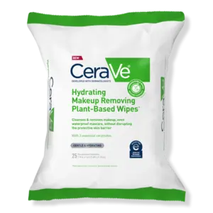 Cerave Hydrating Makeup Removing Plant-based Wipes - One-color