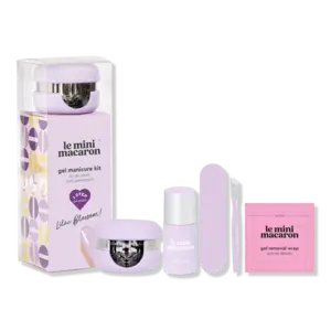 LE MINI MACARON 1-step Diy Glossy Gel Manicure Kit Lilac Blossom (pale Pastel Purple)