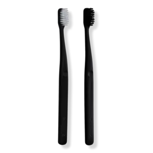 MOON Soft Bristle Black Toothbrush 2 Pack - One-color