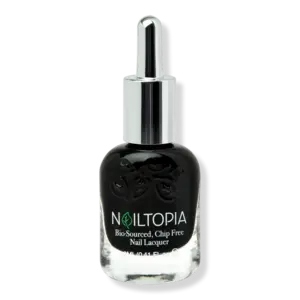 NAILTOPIA Plant Based, Bio-sourced, Chip Free Nail Lacquer Respect (black)