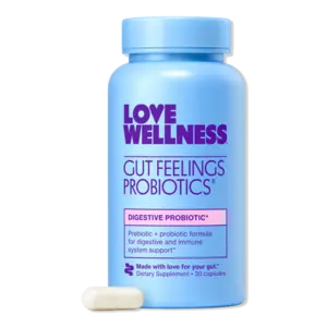 LOVE WELLNESS Gut Feelings Probiotics: Digestive Probiotic - One-color