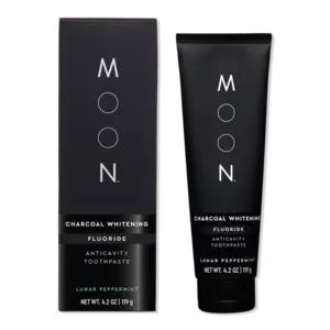 MOON Charcoal Whitening Stain Removal Toothpaste With Fluoride - One-color