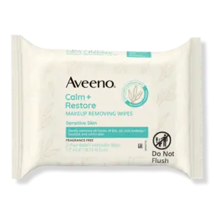 AVEENO Calm + Restore Makeup Remover Wipes - One-color