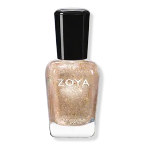 ZOYA Nail Lacquer Nahla (golden Iridescent-halo Topper W/hints Of Multi-colored Glitter)