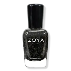 ZOYA Nail Lacquer Storm (holiday Black With Diamond Glitter)