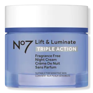NO7 Lift & Luminate Triple Action Fragrance Free Night Cream - One-color