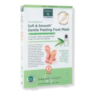 EARTH THERAPEUTICS Soft & Smooth Gentle Peeling Foot Mask - One-color