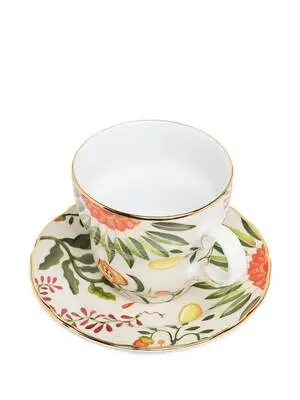 La DoubleJ Big Mama Cup And Saucer - White