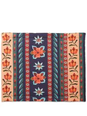 La DoubleJ Strisce Set Of Two Table Mats - Blue