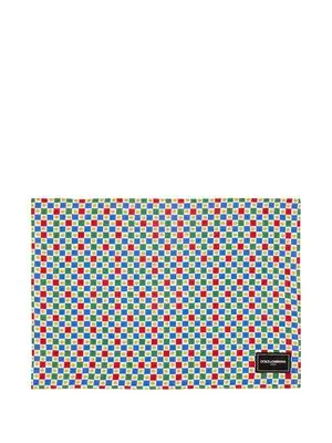 Dolce & Gabbana Carretto-print Placemat And Napkin Set - Multicolour