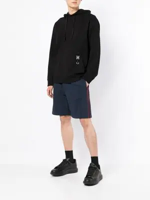 Alexander McQueen Logo-tape Track Shorts - Blue