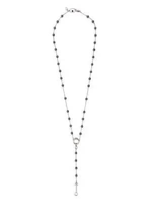 CAPSULE ELEVEN Beaded Rolo-chain Necklace - Black