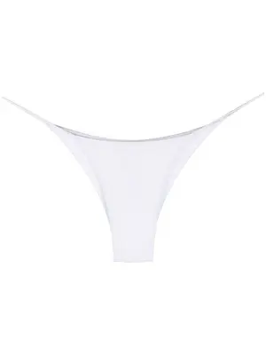 LA REVECHE String Bikini Bottoms - White