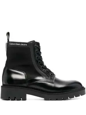 Calvin Klein Leather Combat Boots