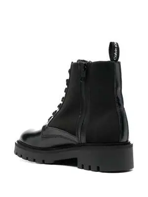 Calvin Klein Leather Combat Boots