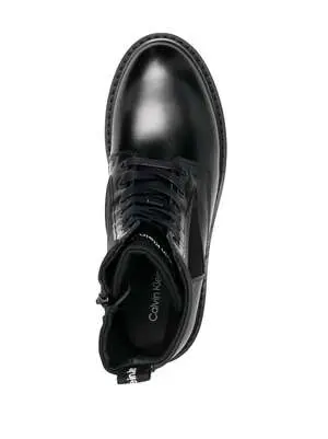 Calvin Klein Leather Combat Boots