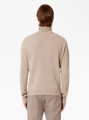 AMI Paris De Coeur Cashmere Jumper - Neutrals