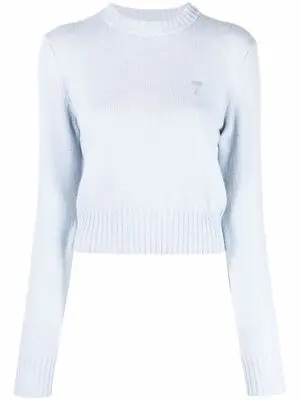 AMI Paris De Coeur Cashmere Sweater - Blue