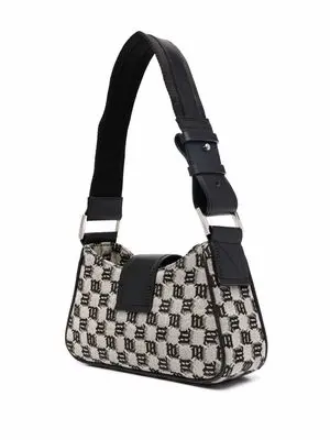 MISBHV Logo-plaque Woven Shoulder Bag - Neutrals