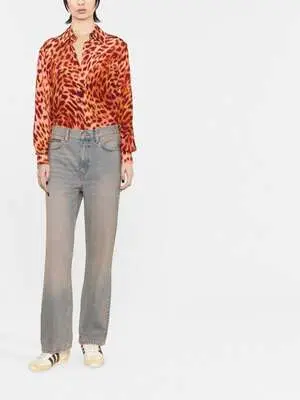 Stella McCartney Leopard-print Silk Shirt