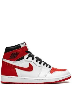 JORDAN Air 1 Retro High Heritage Sneakers - Red