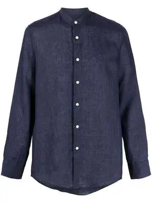 Frescobol Carioca Collarless Button-up Shirt